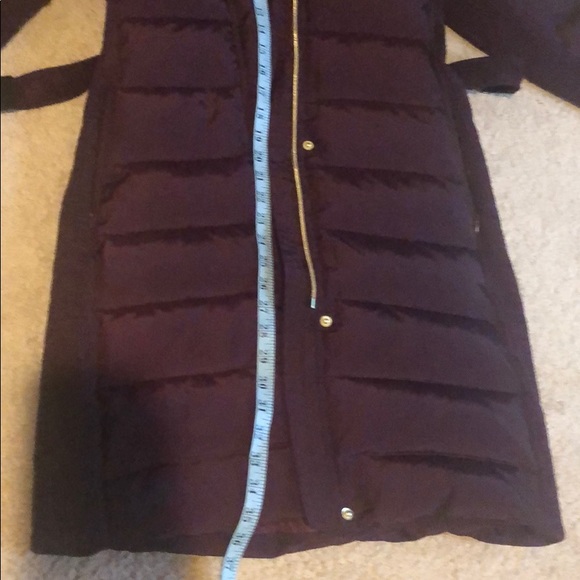 Express | Jackets & Coats | Express Maroon Down Filled Hooded Puffer ...